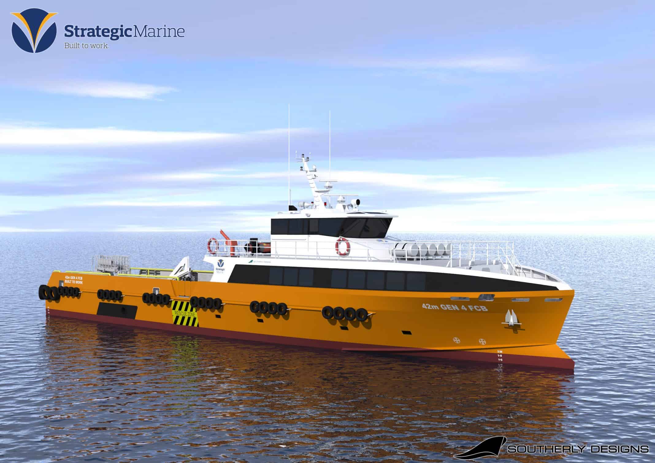 Strategic Marine announces new 42m Gen 4 Fast Crew Boat - Workboat365.com