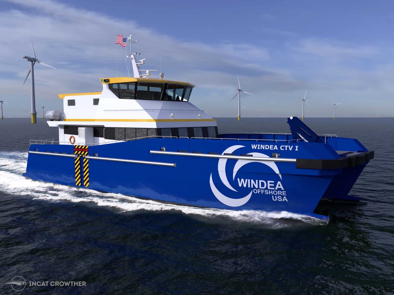 Incat Crowther Wins Crew Transfer Vessels Design Contracts In The USA ...