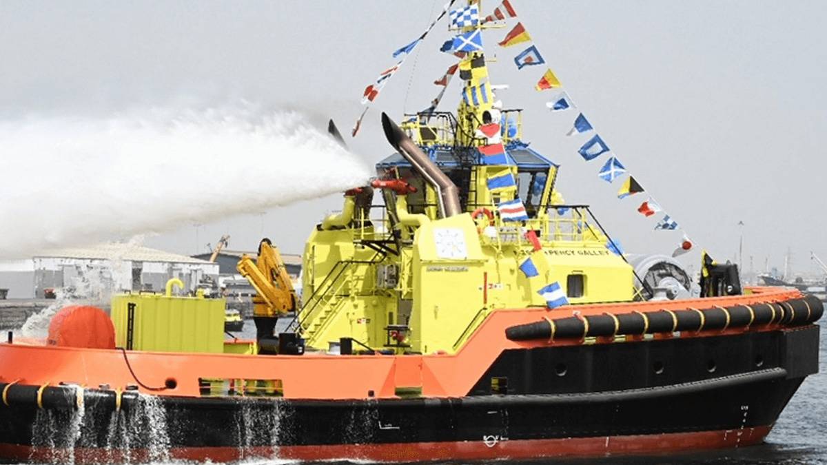 Damen Shipyards hands over twin ASD Tugs 2813 to the Ghana Ports and ...