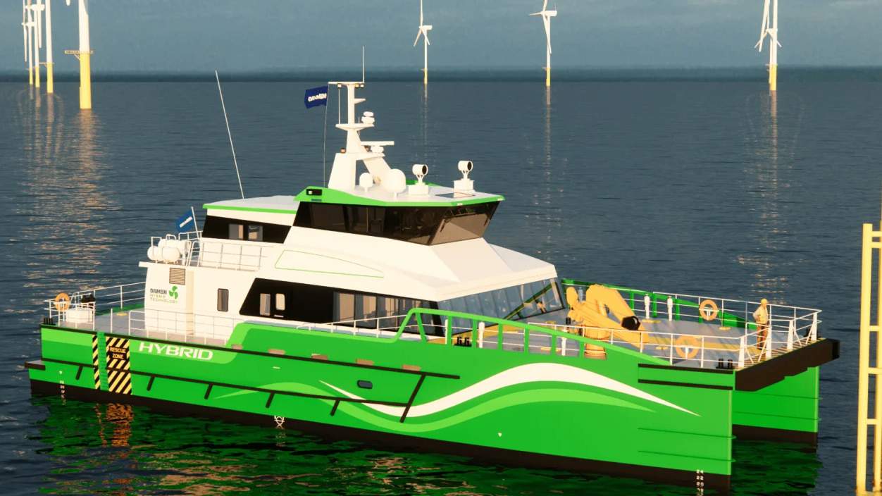Damen Shipyards introduces the new Fast Crew Supplier 3210 Hybrid ...