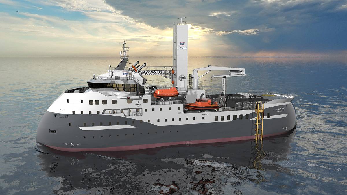 Outfitting commences at Ulstein Verft for Olympic's first TWIN X-STERN ...