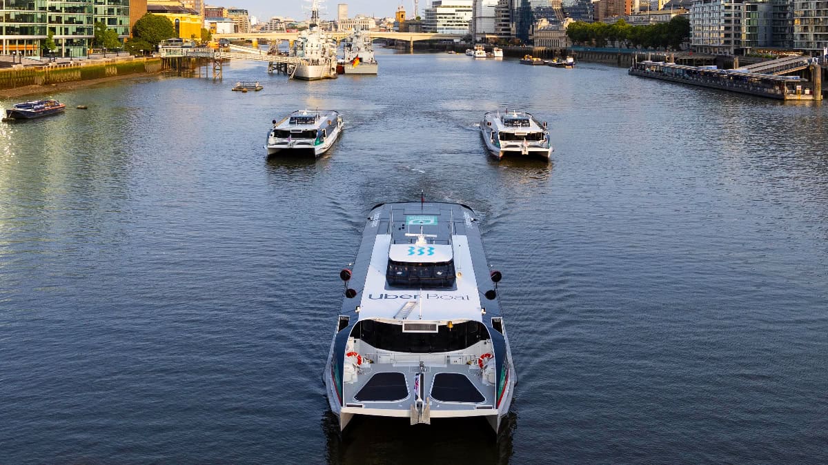 Uber Boat by Thames Clippers Welcomes Third Hybrid Ferry - Mars Clipper - Workboat365.com