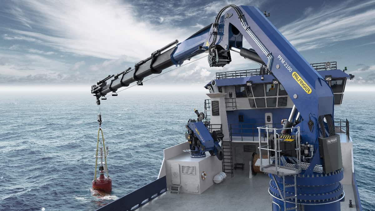 PALFINGER MARINE launches new heavy-duty foldable knuckle boom crane ...