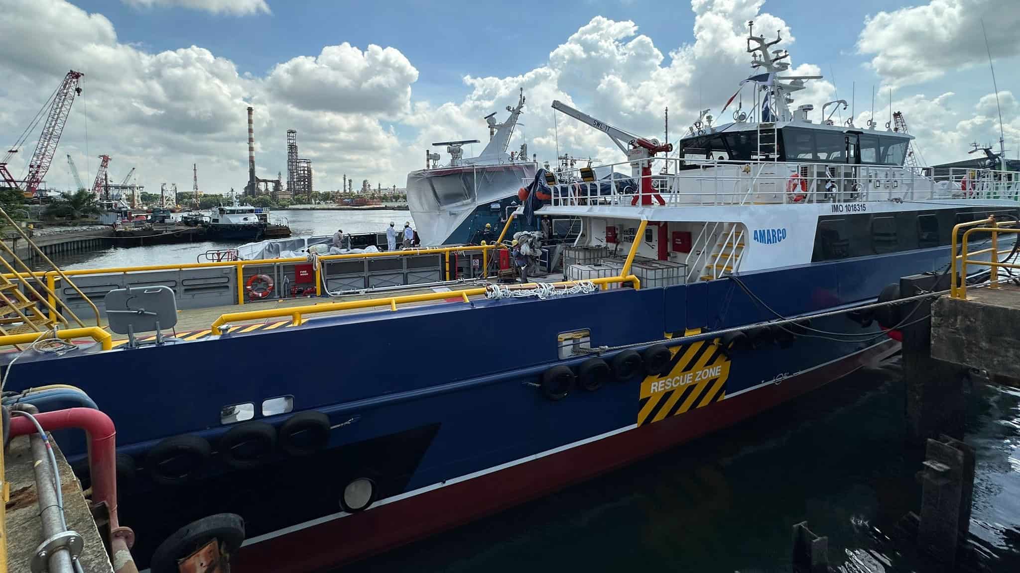 Strategic Marine Delivers 4th Generation Fast Crew Boat Amarco S1 ...