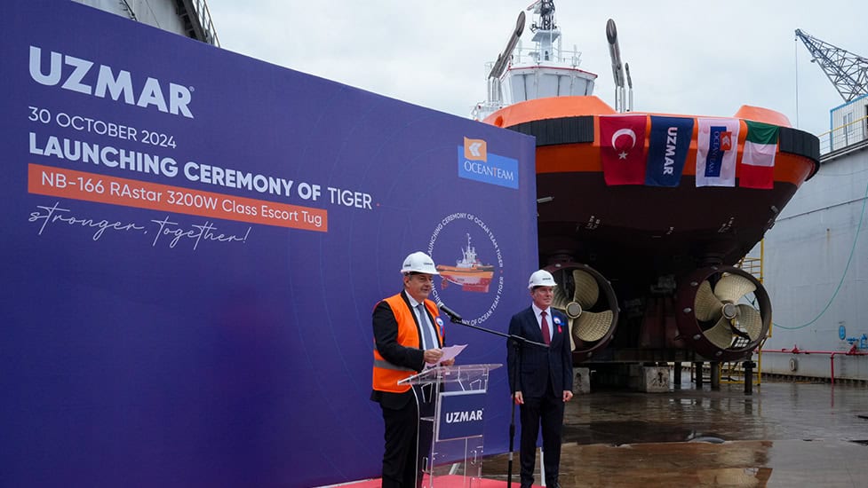 UZMAR Launch Escort Tug "Tiger for OCEAN SRL - Workboat365.com