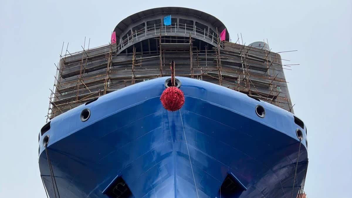 Offshore Wind RoRo Vessel Rotra Futura Launched - Workboat365.com