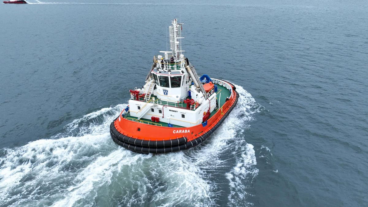 UZMAR Delivers Tug "CARABA" to P&O Reyser - Workboat365.com