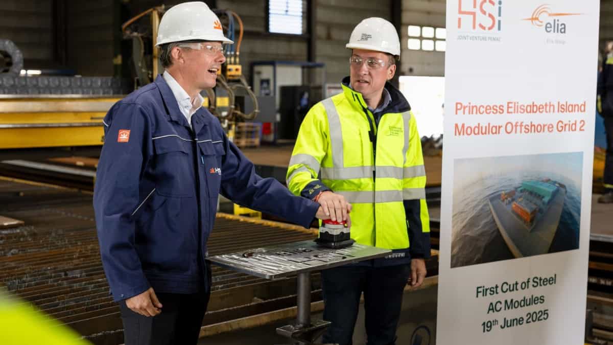 First Steel Cut Marks Start of Offshore Energy Hub - Workboat365.com