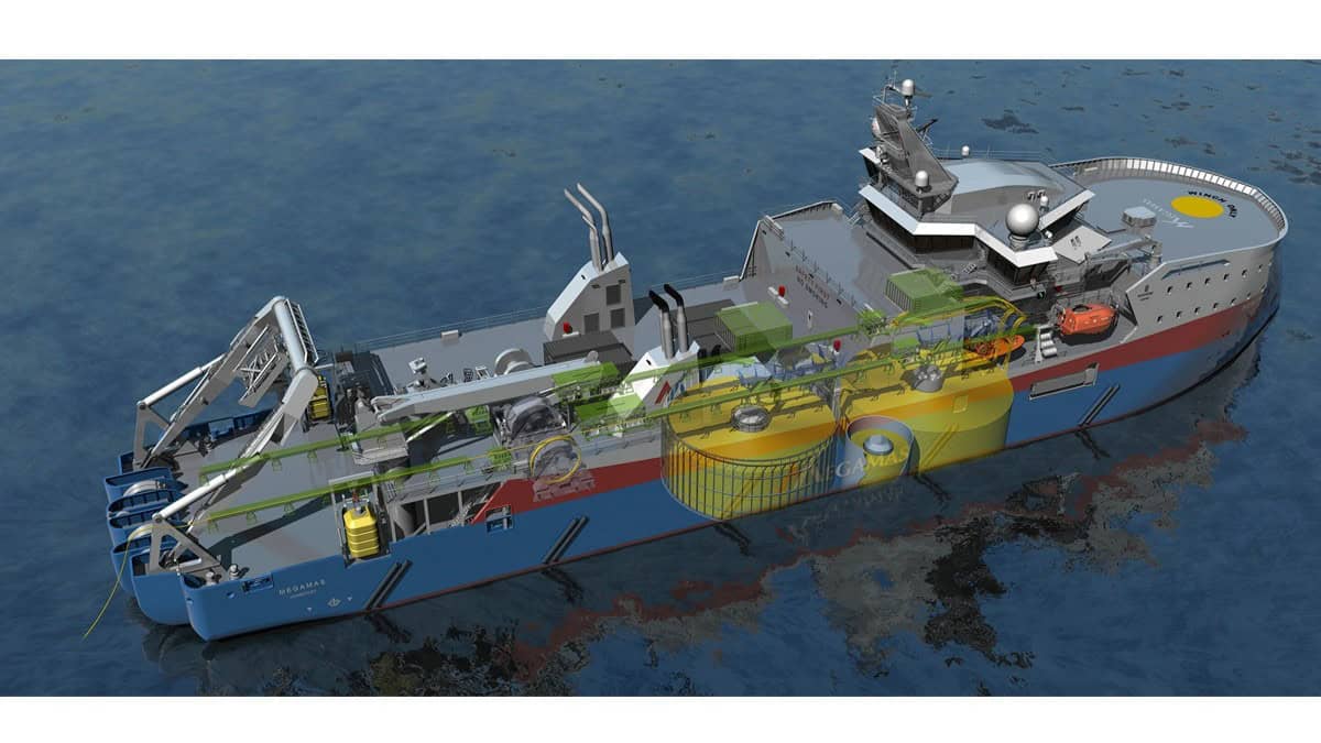 Megamas Partners with Ulstein Design for Fibre-Optic Cable-Laying ...