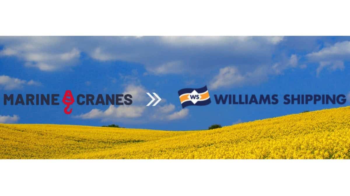 Williams Shipping and Marine Cranes Partner to Promote Sustainable Bio ...