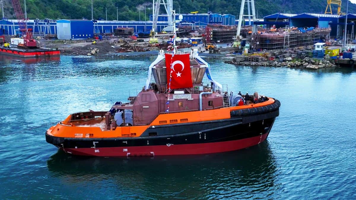MED MARINE and OMMP Celebrate Fourth Tug Launch - Workboat365.com