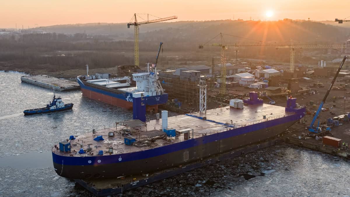 Hull of N-Sea Group's Cable Laying Vessel Altera Launched - Workboat365.com